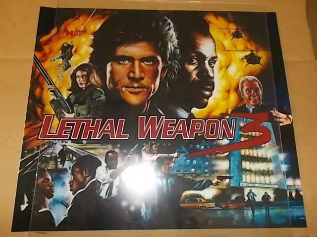 LETHAL WEAPON 3 Pinball Machine Game Translite Backbox Artwork - #0128 - Data East | COIN-OP ...